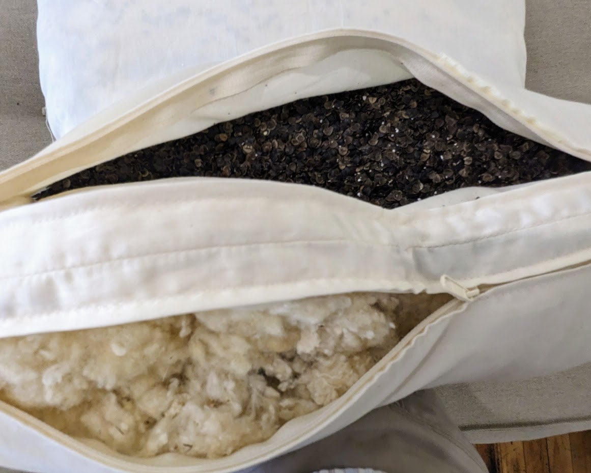 how to make buckwheat hulls pillow